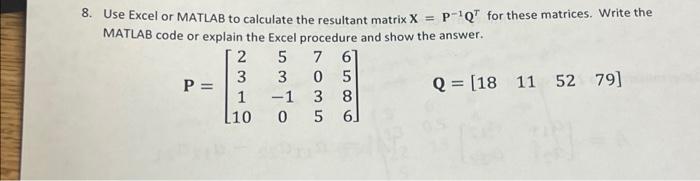 Solved 8. Use Excel or MATLAB to calculate the resultant | Chegg.com
