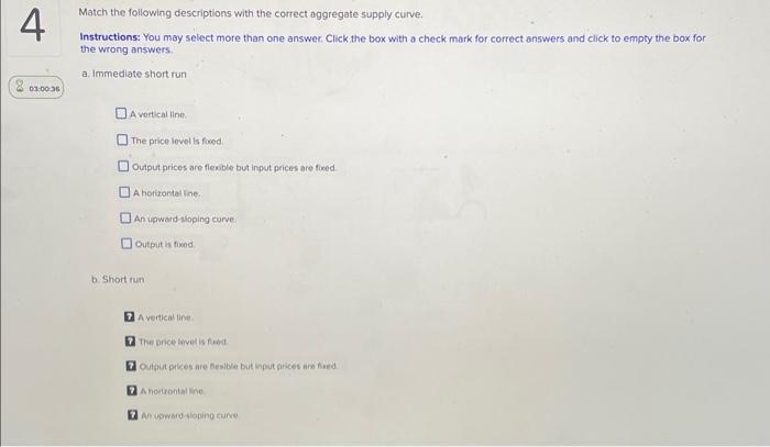Solved Match the following descriptions with the correct | Chegg.com