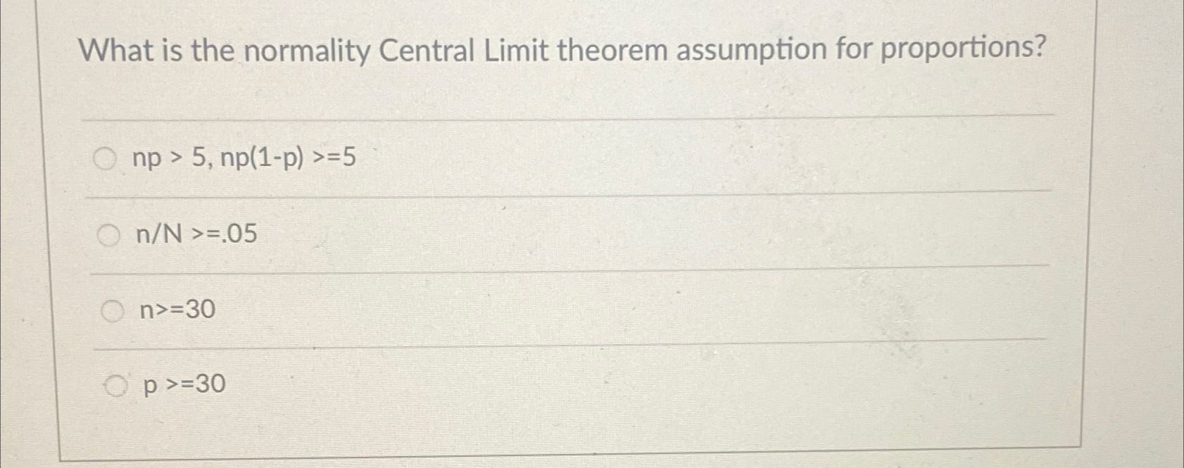 Solved What is the normality Central Limit theorem | Chegg.com