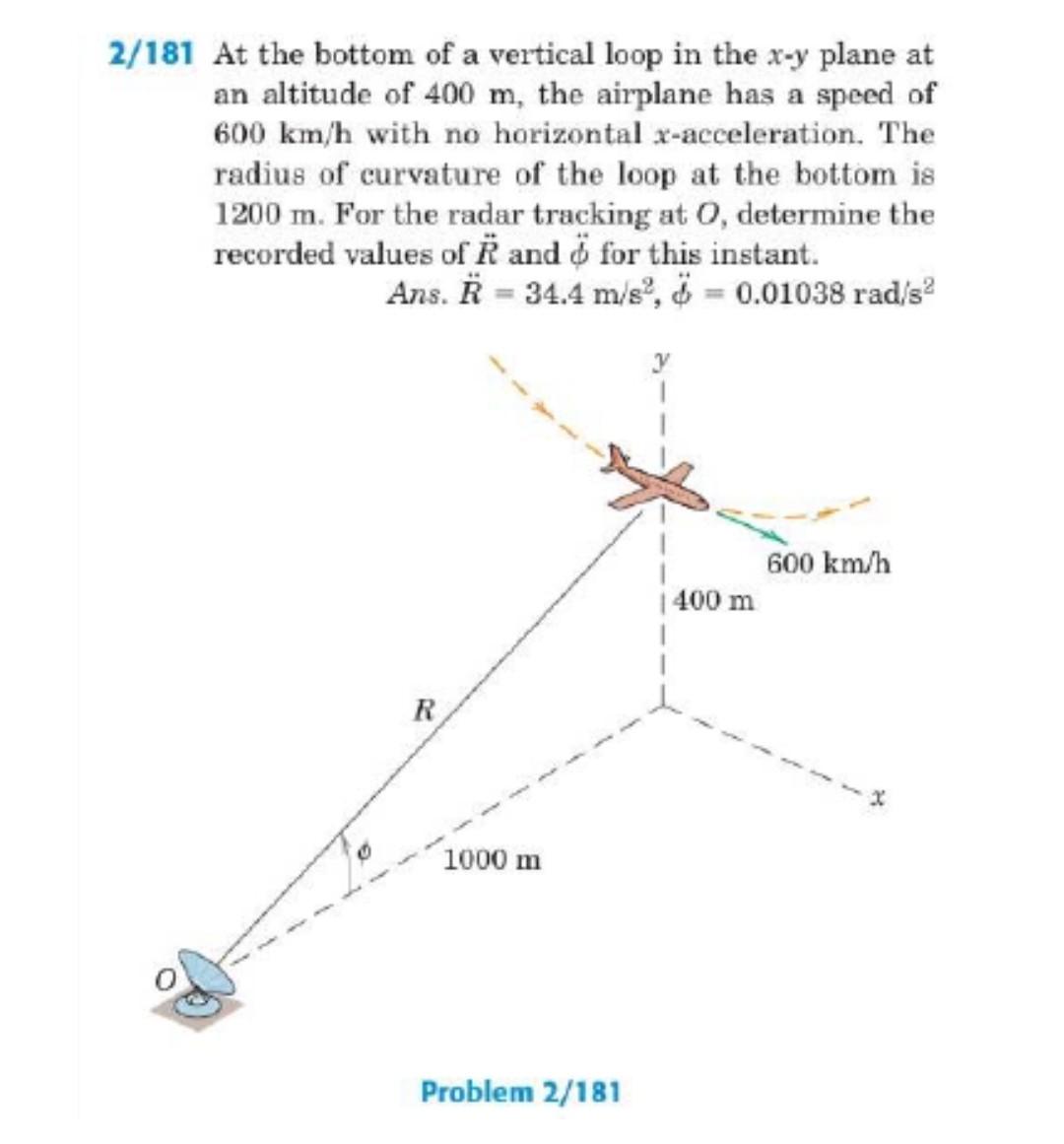 Solved 2/181 At the bottom of a vertical loop in the \\( x-y | Chegg.com
