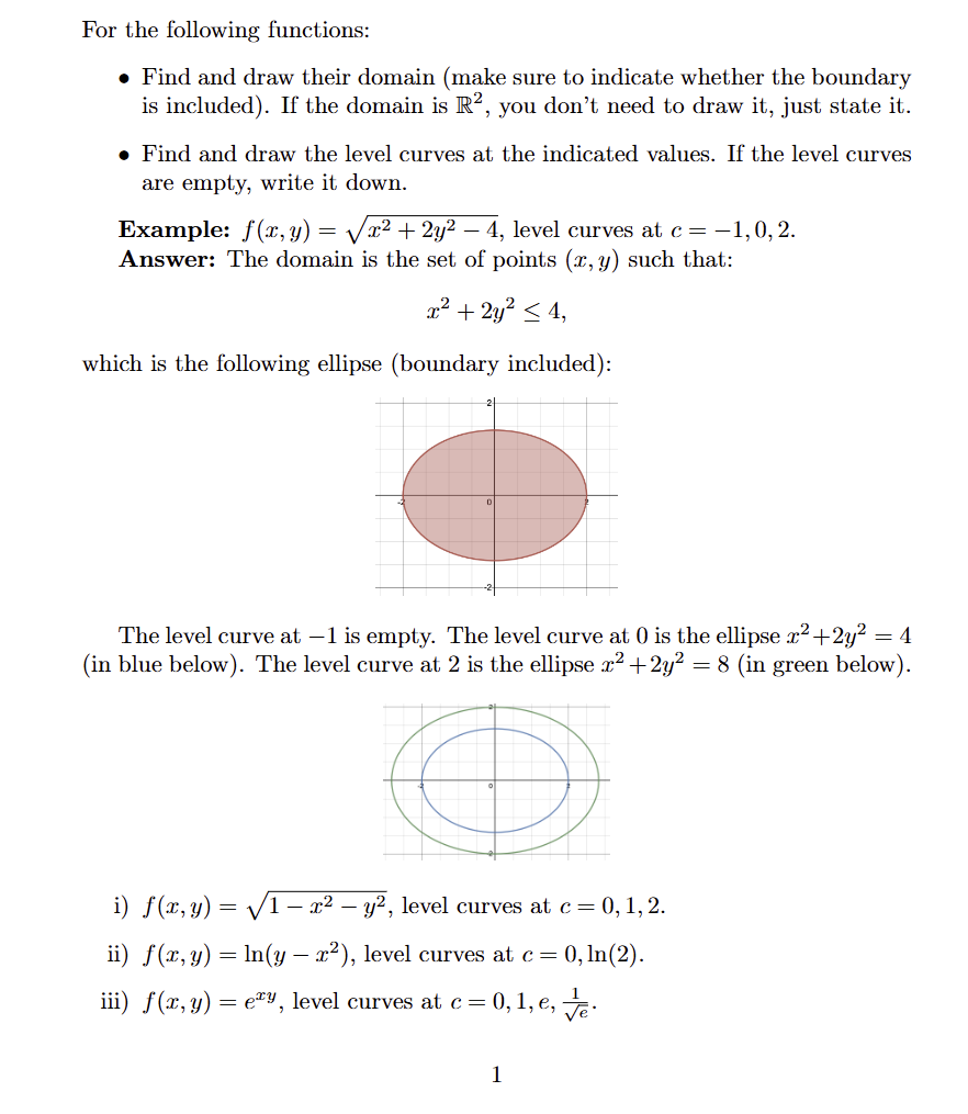 Solved For the following functions:Find and draw their | Chegg.com