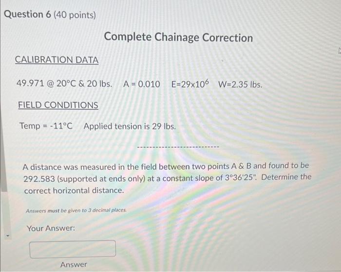 Solved complete the change correction temperature correction | Chegg.com