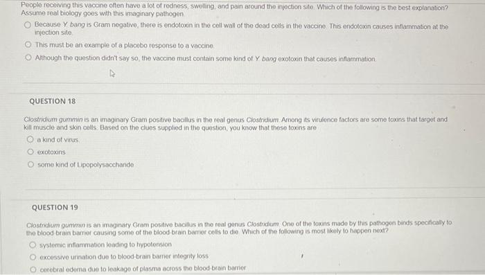 People receiving this vaccine often have a lot of | Chegg.com