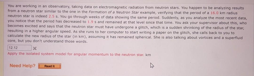 Solved You are working in an observatory, taking data on | Chegg.com