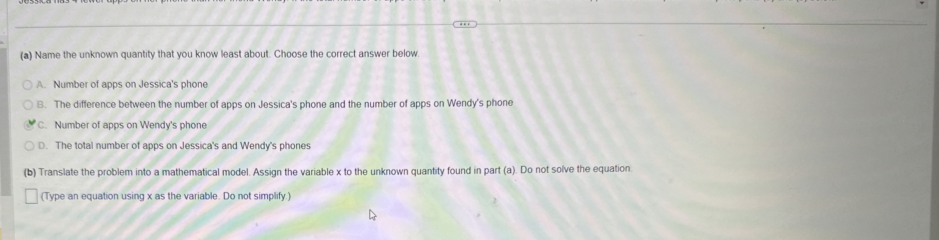 Solved (a) ﻿Name the unknown quantity that you know least | Chegg.com