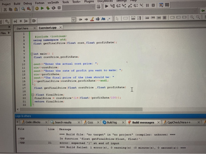 Solved Tools Tools Project Build Debug Fortran Wx Smith