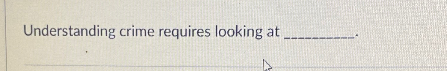 Solved social structure and anomie theory shows how crime | Chegg.com