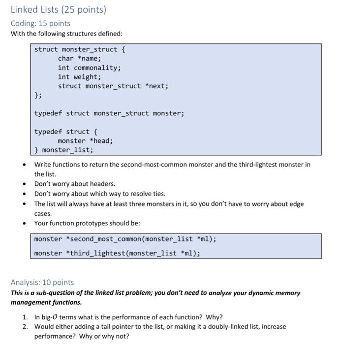 Solved Dynamic Memory Management (25 points) Consider the | Chegg.com