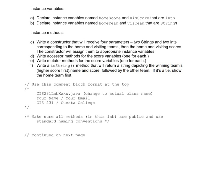 Solved Instance Variables A Declare Instance Variables 5373