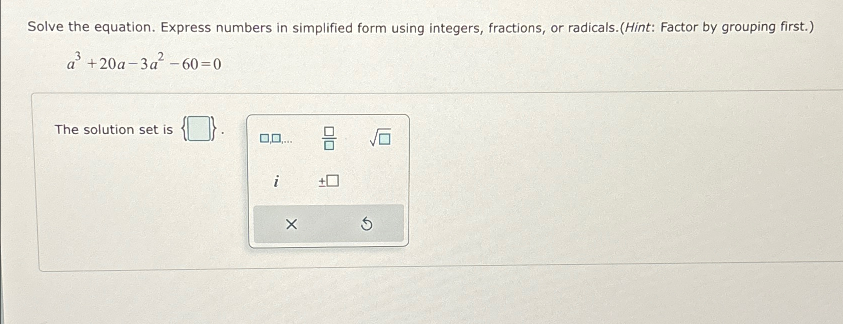Solved Solve the equation. Express numbers in simplified | Chegg.com