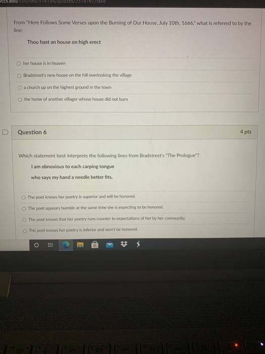 Solved COUSES 107/take From "Here Follows Some Verses upon | Chegg.com