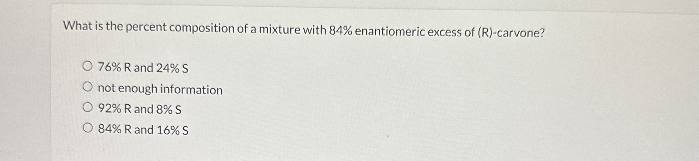Solved What is the percent composition of a mixture with 84% | Chegg.com