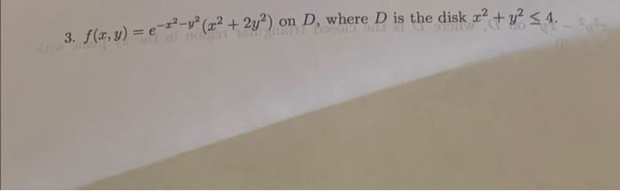 Solved Find The Absolute Maximum And Minimum Values Of The