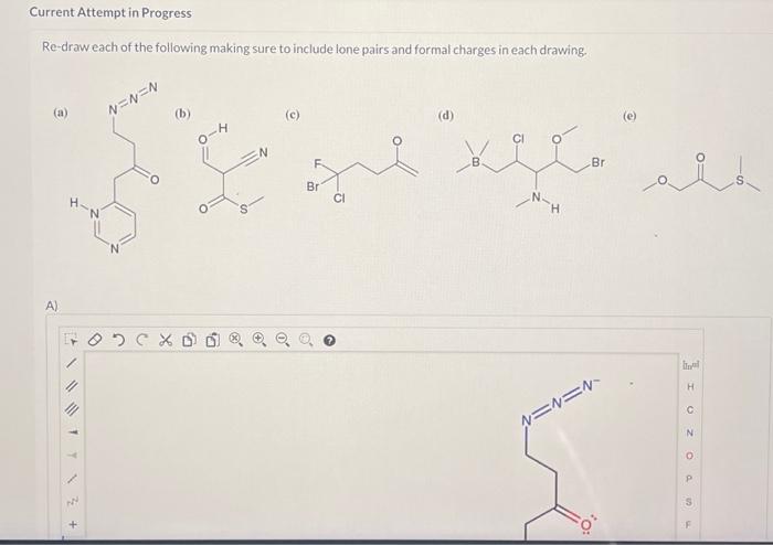 Solved Re-draw each of the following making sure to include | Chegg.com