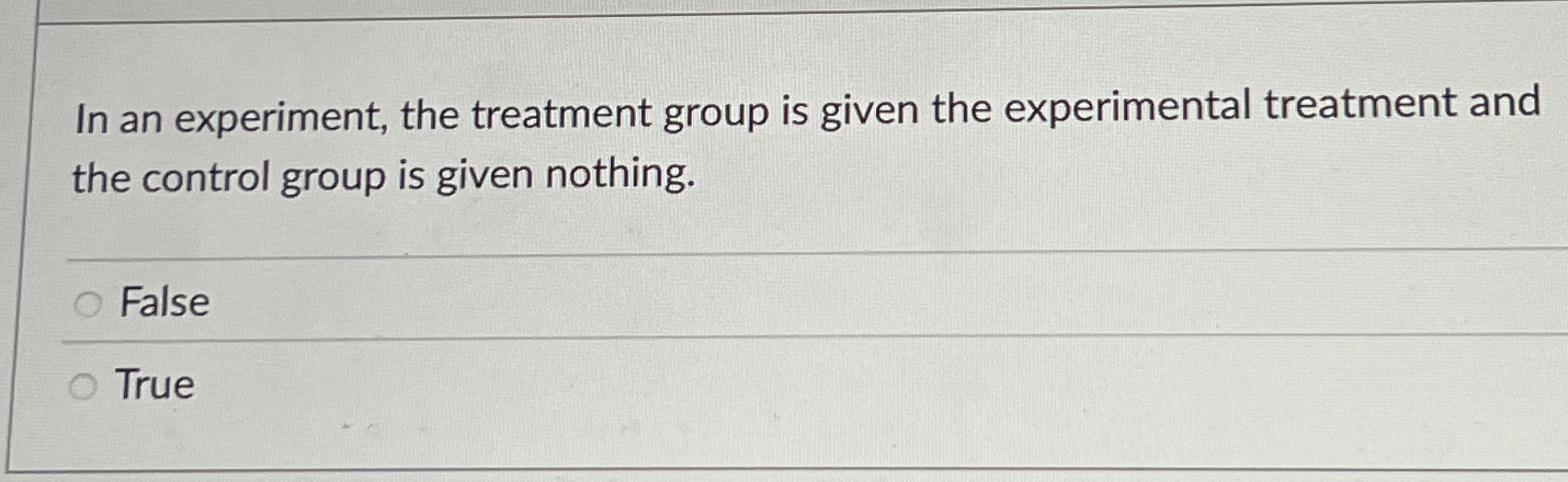Solved In an experiment, the treatment group is given the | Chegg.com