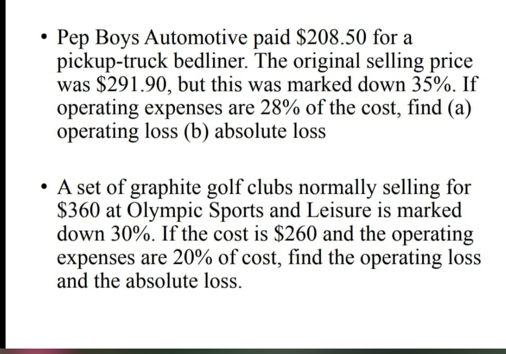 Solved Pep Boys Automotive paid $208.50 ﻿for a pickup-truck | Chegg.com