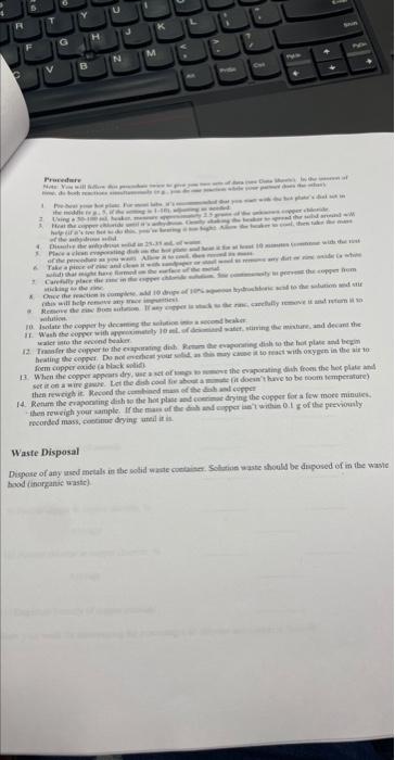 Solved 1. Calculate the percent compositions of copper and | Chegg.com