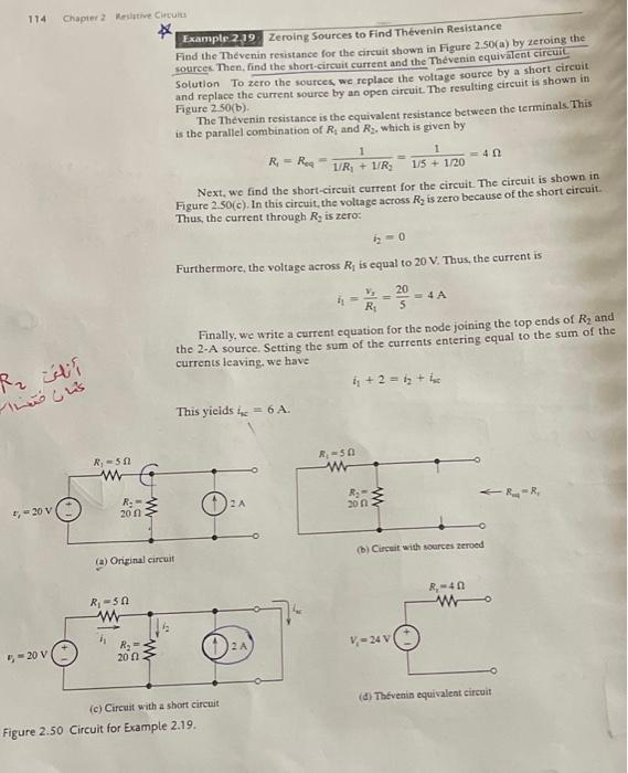 Solved Find the Thévenin resistance for the circuit shown in | Chegg.com