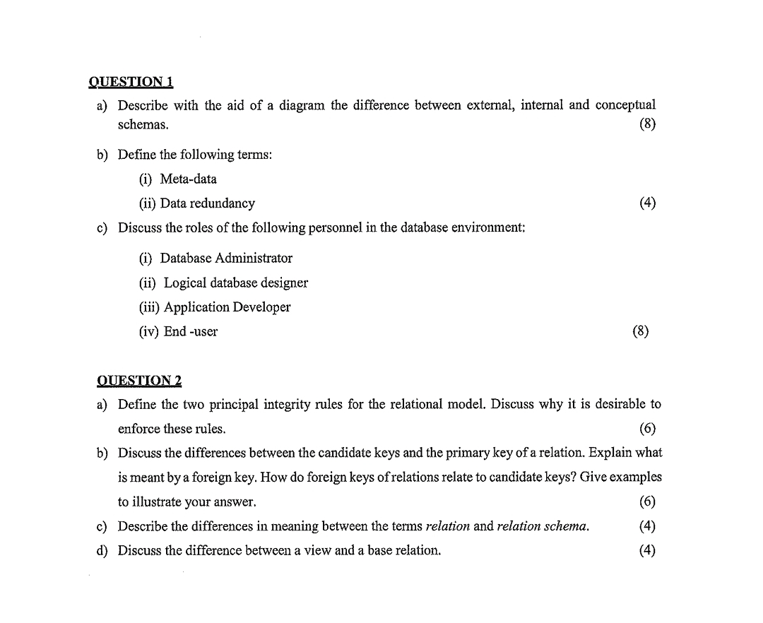 Solved QUESTION 1a) ﻿Describe with the aid of a diagram the | Chegg.com