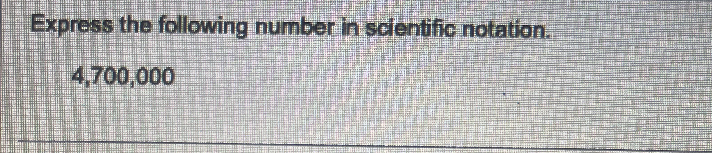 Solved Express the following number in scientific | Chegg.com