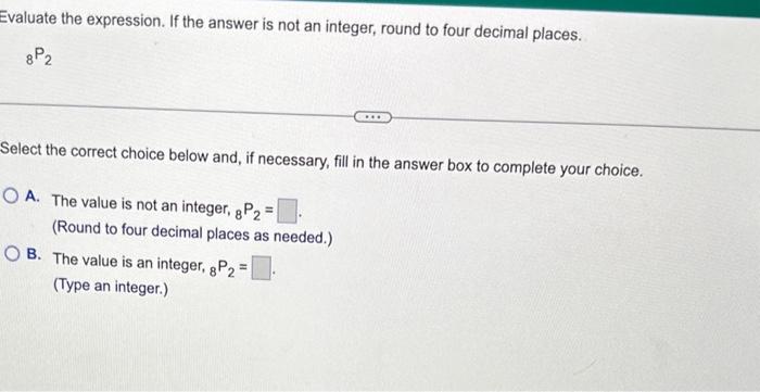 Solved Evaluate the expression. If the answer is not an | Chegg.com