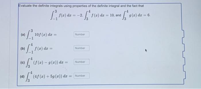 Solved Evaluate the definite integrals using properties of | Chegg.com