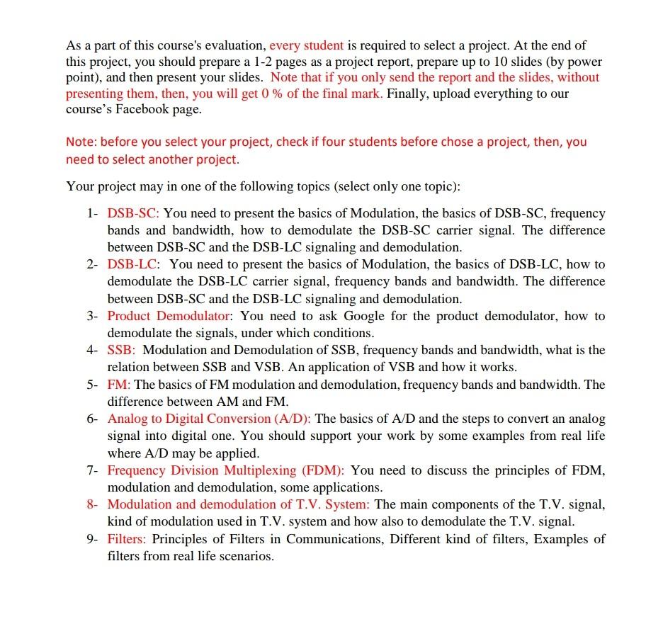 Solved As a part of this course's evaluation, every student | Chegg.com