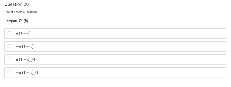 Solved Question 20 ﻿For IRT theory equationCompute | Chegg.com