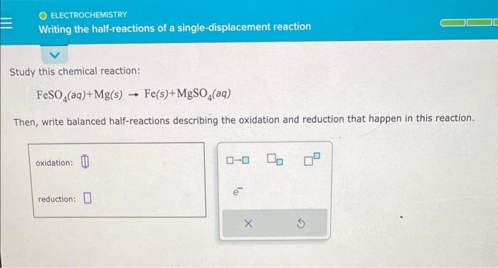 Solved Study this chemical reaction: | Chegg.com