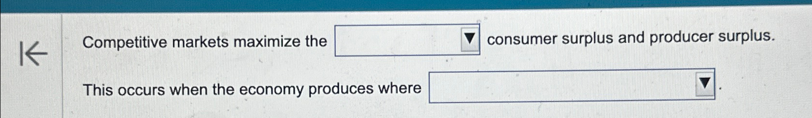 Solved Competitive markets maximize the consumer surplus and | Chegg.com