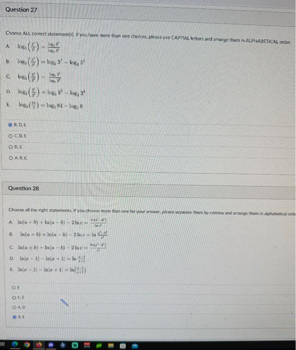Solved Choose ALL correct statement(s). If vou have more | Chegg.com