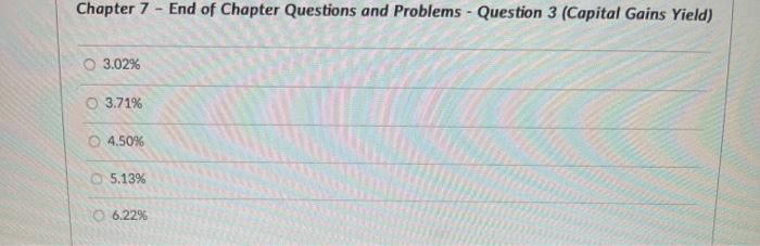 Solved Chapter 7 - End of Chapter Questions and Problems - | Chegg.com