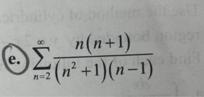 Solved \\( \\sum_{n=2}^{\\infty} | Chegg.com