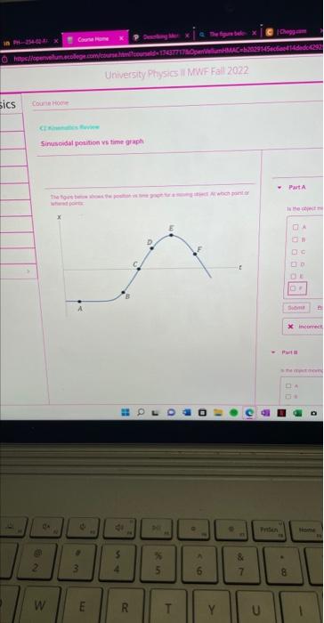 Solved select all pts that apply. when is the object moving | Chegg.com