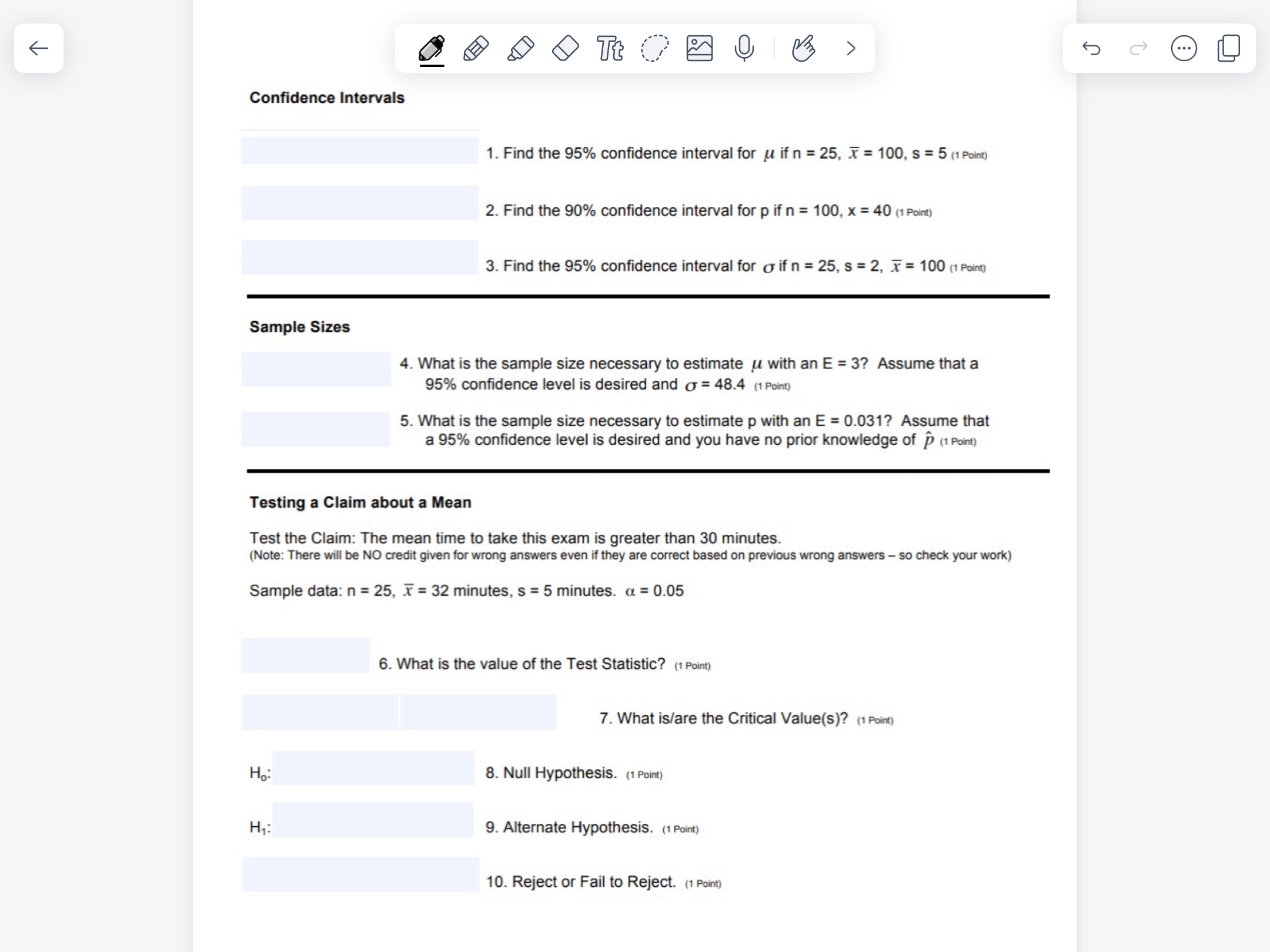 Solved Confidence IntervalsFind the 95% ﻿confidence interval | Chegg.com