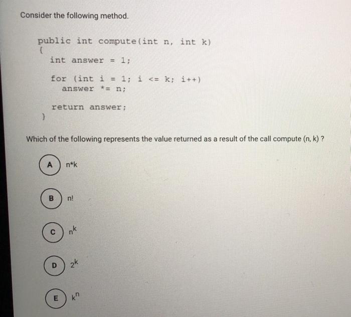 Solved Consider the following method. public void mystery | Chegg.com