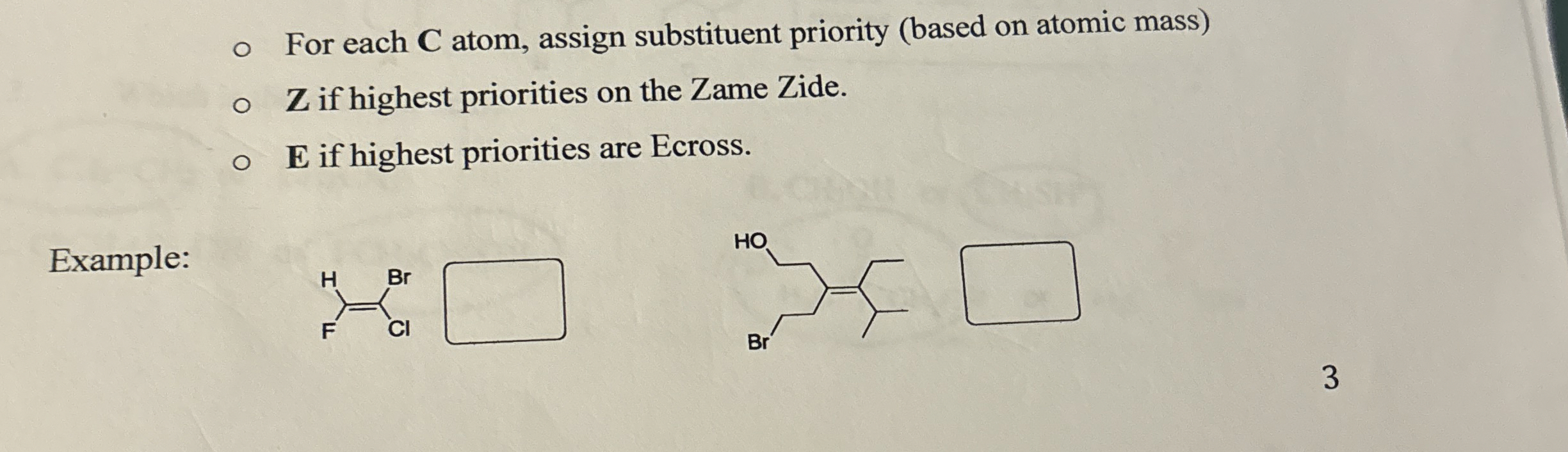For each C ﻿atom, assign substituent priority (based | Chegg.com