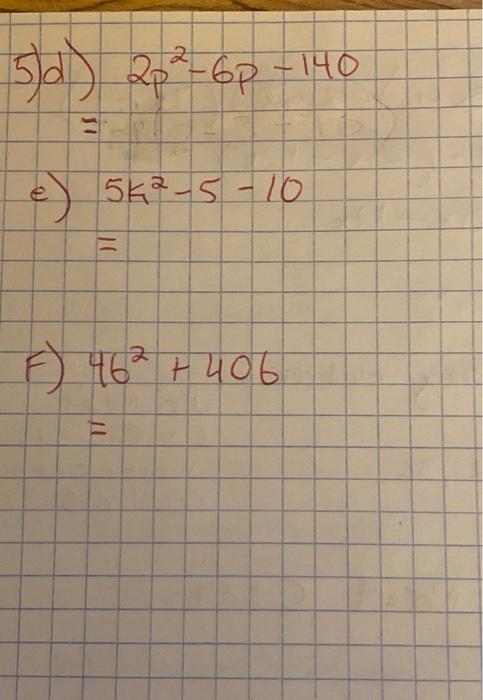 Solved 5d) 22-6-10 I क e) 542-5-10 - प406 - | Chegg.com