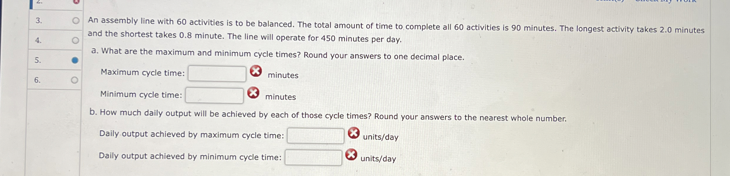 Solved An assembly line with 60 ﻿activities is to be | Chegg.com