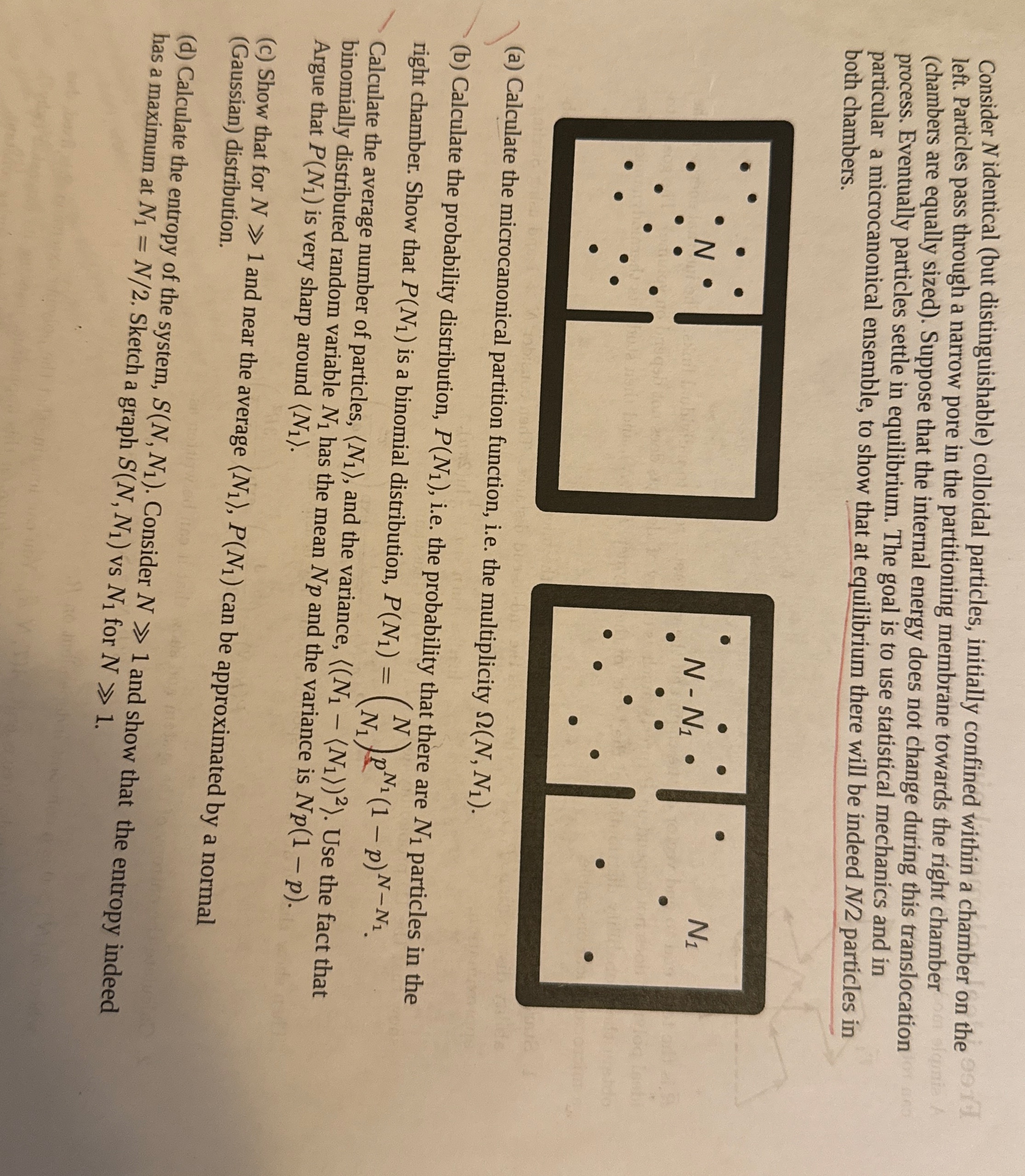 Solved Consider N ﻿identical (but distinguishable) | Chegg.com