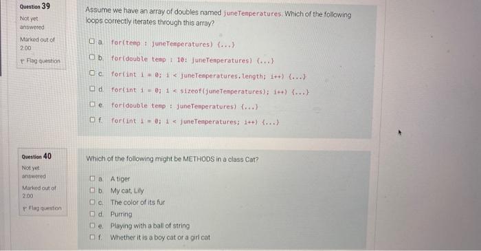 Solved Question 32 Consider the code snippet below: int [] | Chegg.com