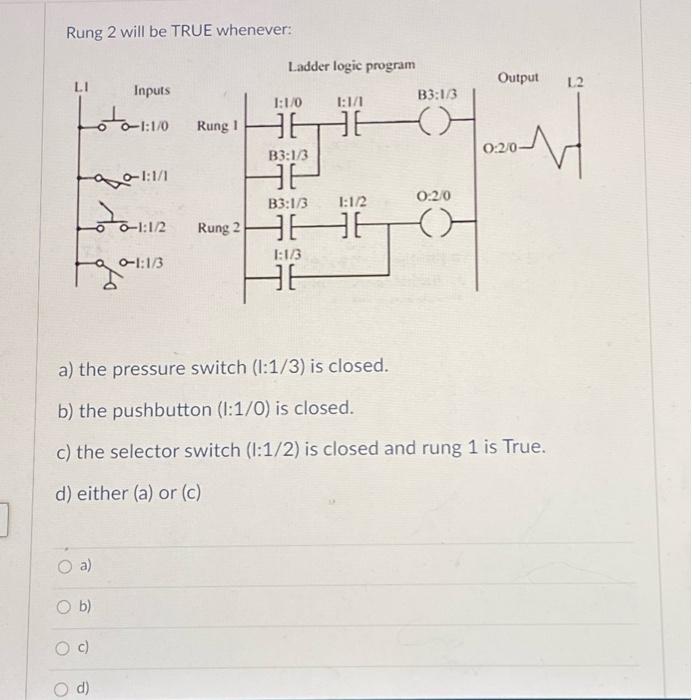 Solved Which of the following input combinations will result | Chegg.com