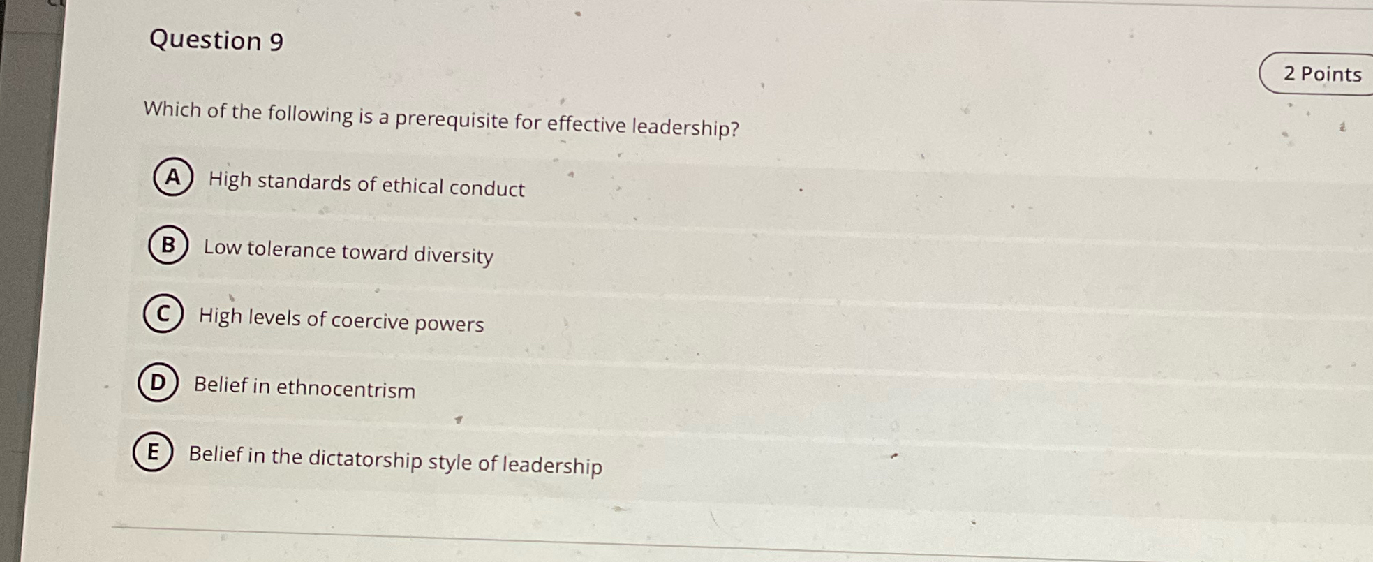 Solved Question 92 ﻿PointsWhich of the following is a | Chegg.com