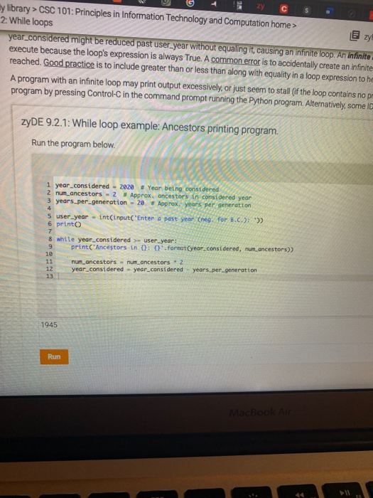 Solved zy с ay library> CSC 101: Principles in Information | Chegg.com