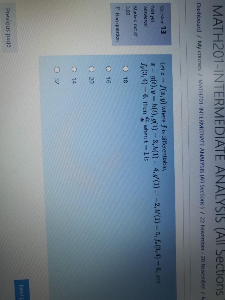Solved MATH201-INTERMEDIATE ANALYSIS (All Sections Dashboard | Chegg.com