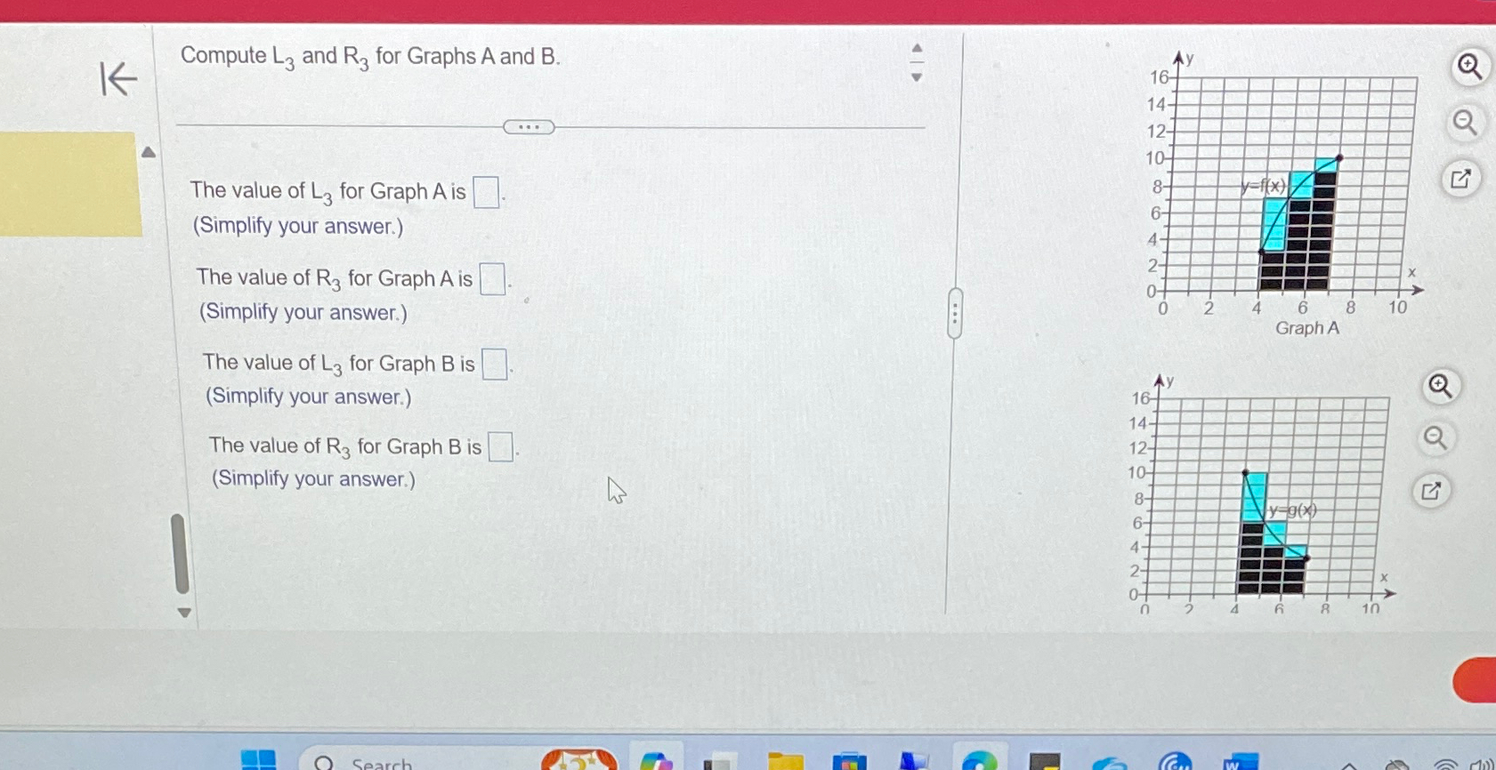 Solved Compute L3 ﻿and R3 ﻿for Graphs A and B.The value of | Chegg.com