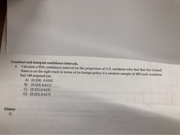 Solved Construct and interpret confidence intervals. 6. | Chegg.com