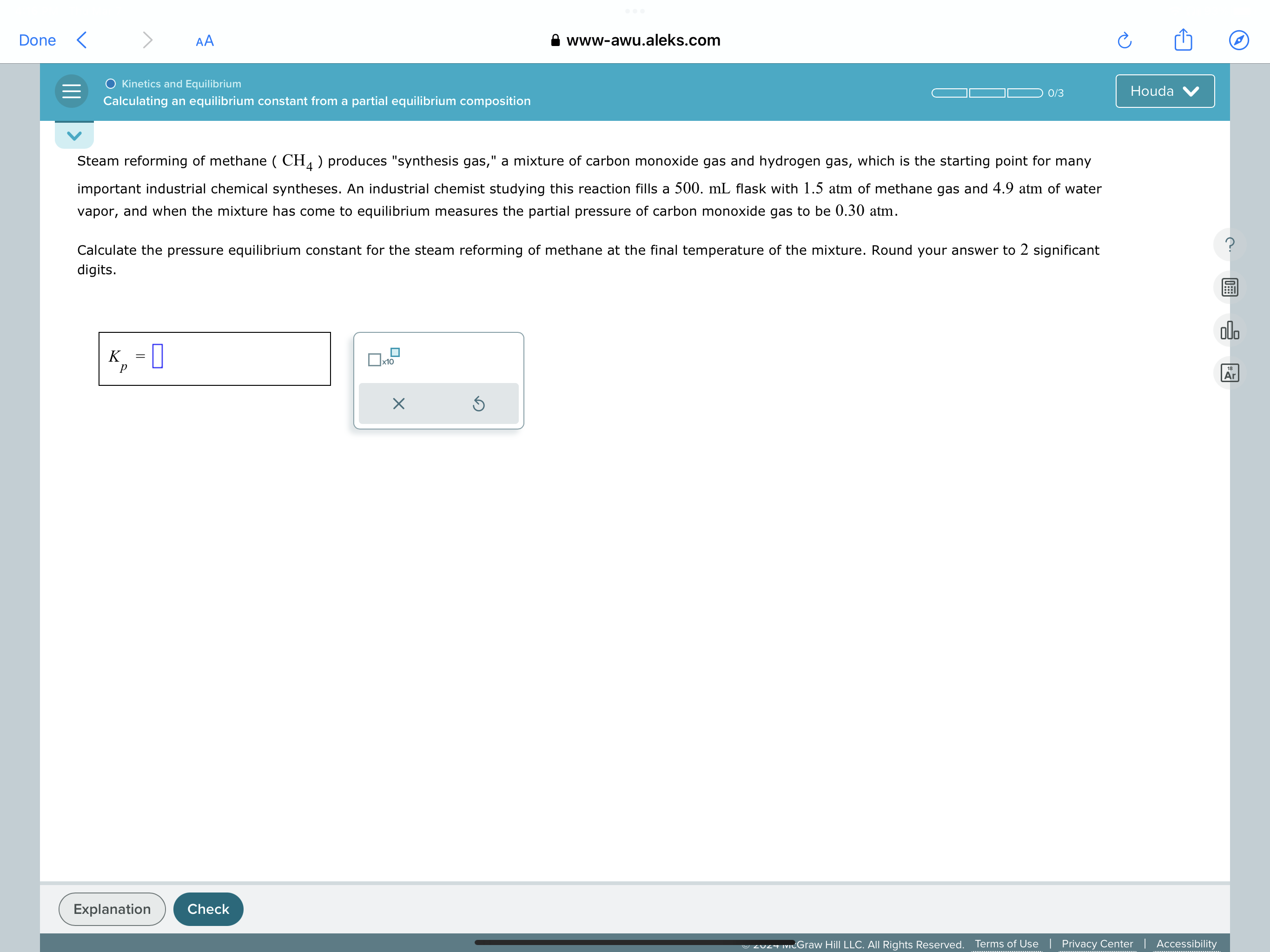 Solved Steam reforming of methane ) ﻿produces "synthesis | Chegg.com