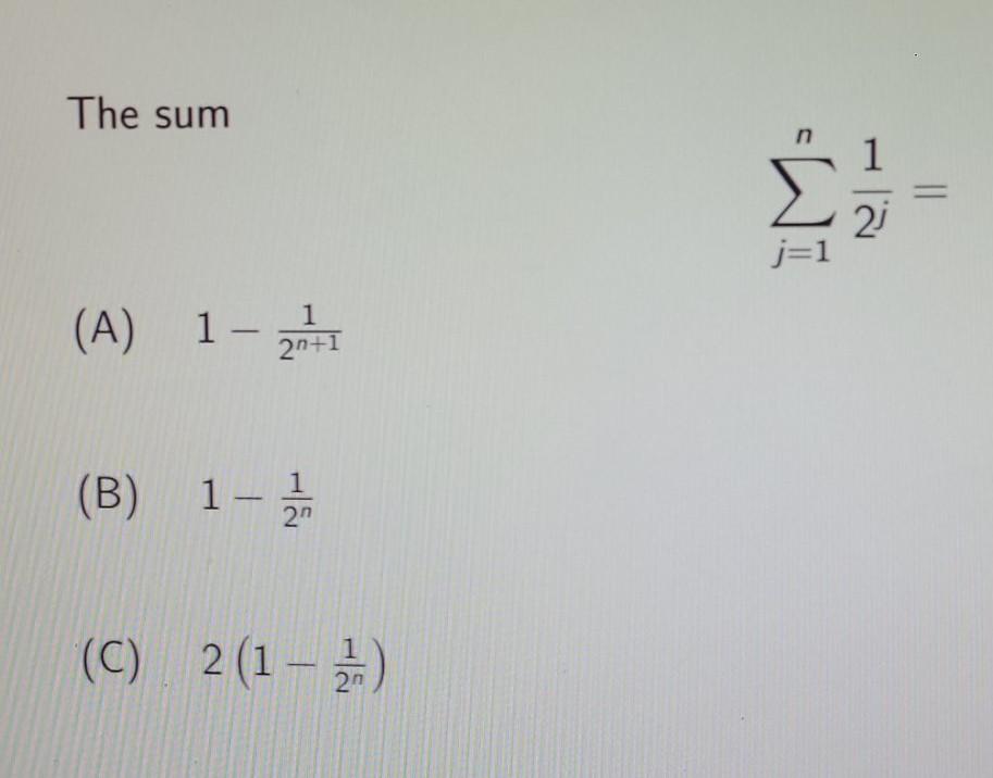 Solved I'm trying to solve this using (r^n - 1)/(r - 1) | Chegg.com