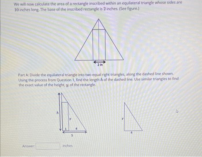 Solved We will now calculate the area of a rectangle | Chegg.com